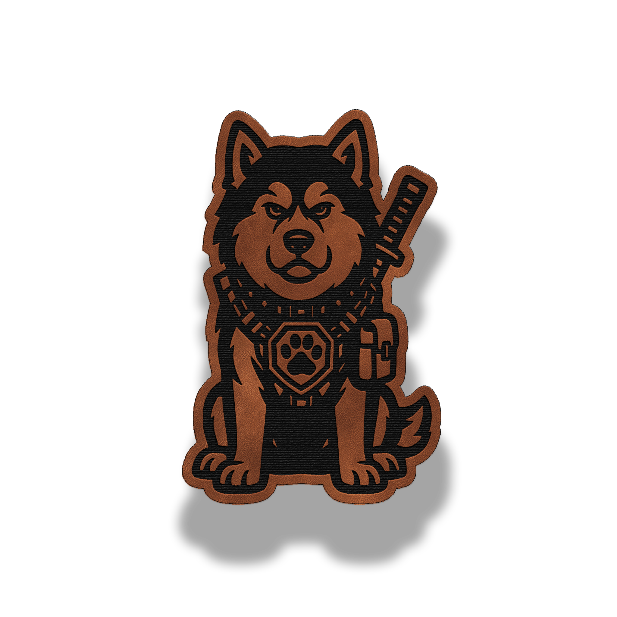 Tactical Alaskan Malamute Dog Patch – Leatherette Morale Patch – PatchBuilt