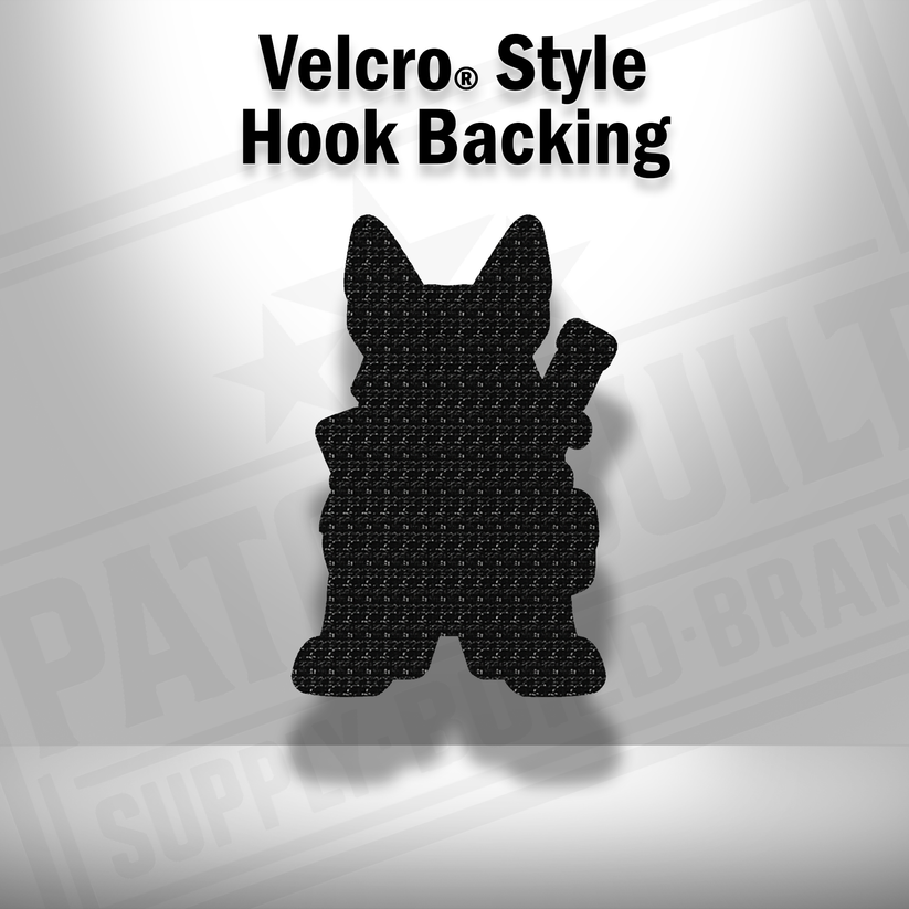 Tactical K9 Dog Patch – Leatherette Morale Patch – PatchBuilt