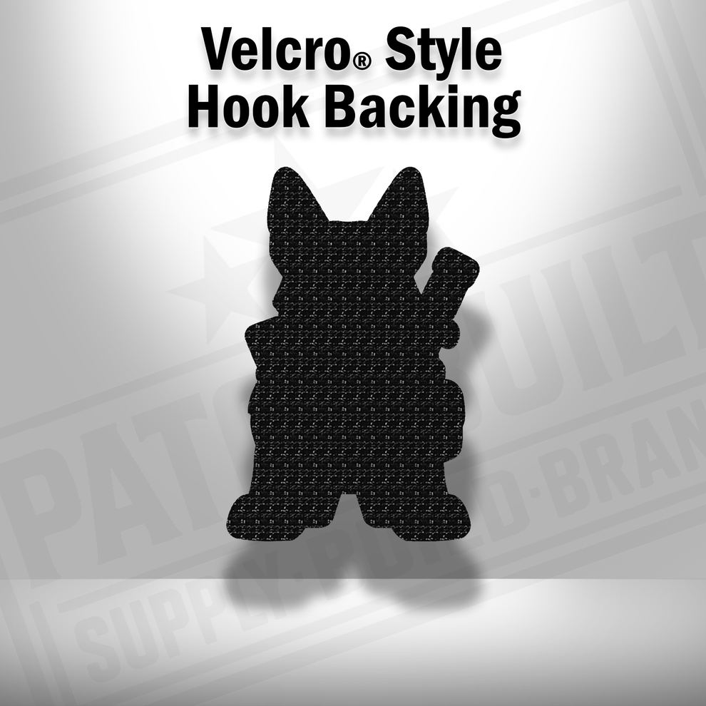 Tactical K9 Dog Patch – Leatherette Morale Patch – PatchBuilt