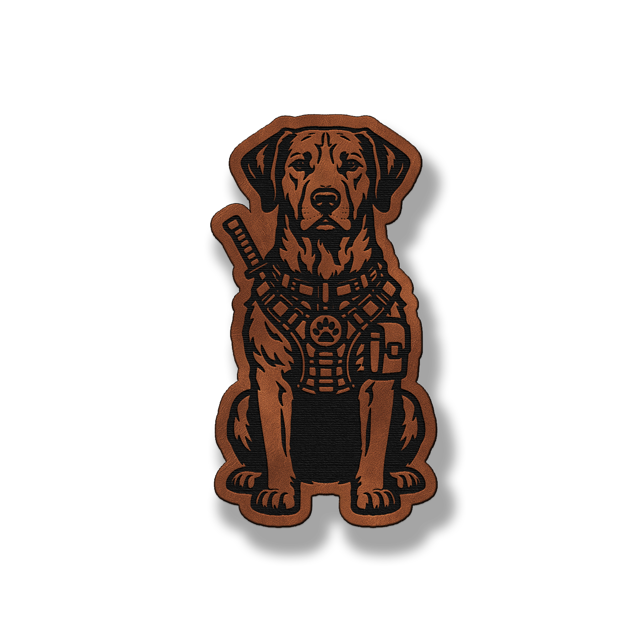 Tactical Rhodesian Ridgeback Dog – Leatherette Morale Patch – PatchBuilt