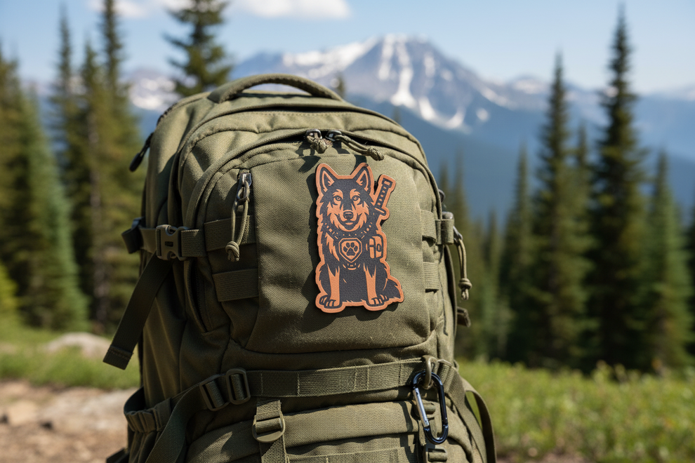 Tactical Wolf Patch – Leatherette Morale Patch – PatchBuilt
