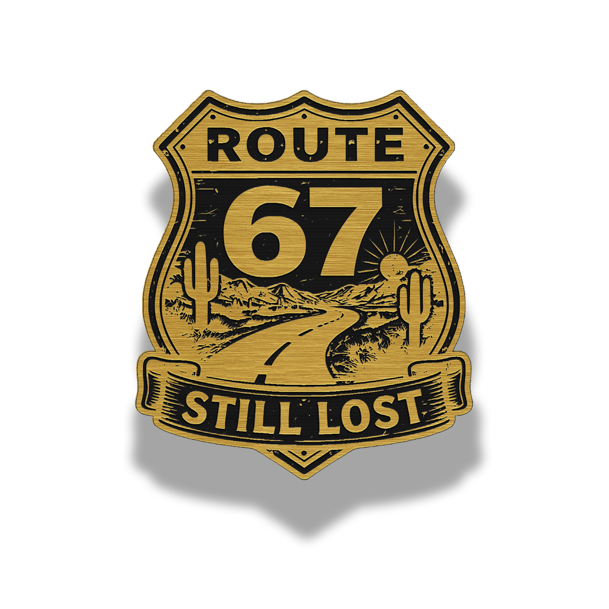 Route 67 “Still Lost” Patch – Brushed Stainless Lifetime Morale Patch ...